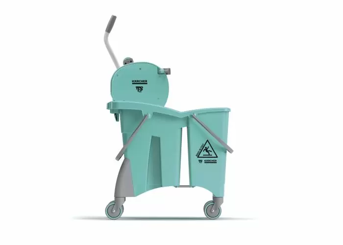 Single and double mobile bucket trolley Action Pro Dry